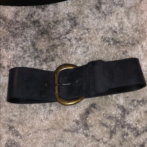 French Connection | Accessories | French Connection Wide Black Belt ...
